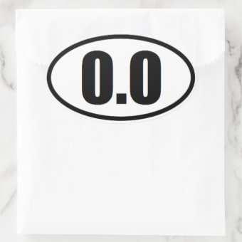 Funny 0.0 Marathon runner sticker | Zazzle