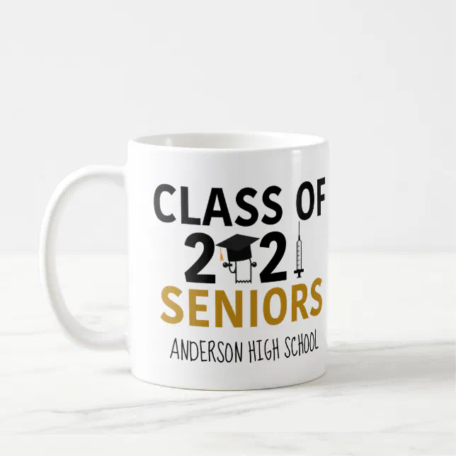 Funny 2021 Graduation Pandemic Humor Senior Class Coffee Mug | Zazzle