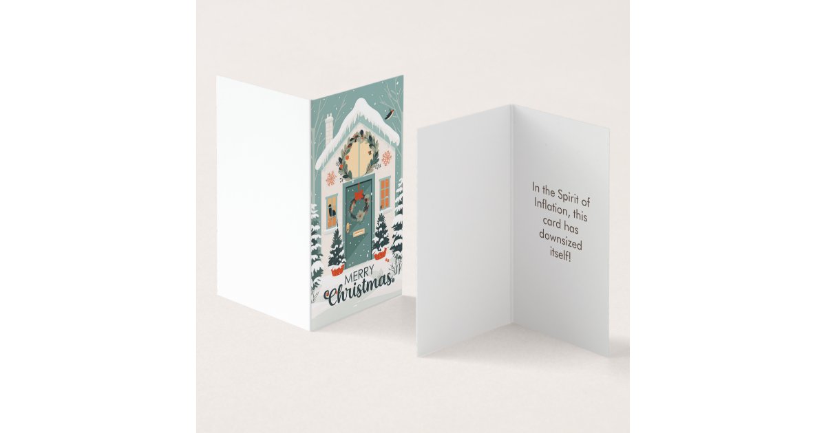 Funny 2023 Mini Christmas Card, Gag Gift Joke Business Card | Zazzle