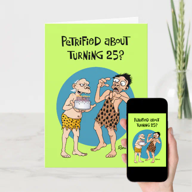 Funny 25th Birthday Card | Zazzle