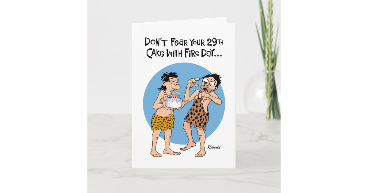 Funny 29th Birthday Card Zazzle Funny 29th Birthday Card Zazzle