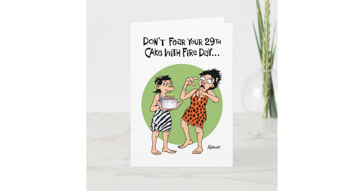 Funny 29th Birthday Card | Zazzle