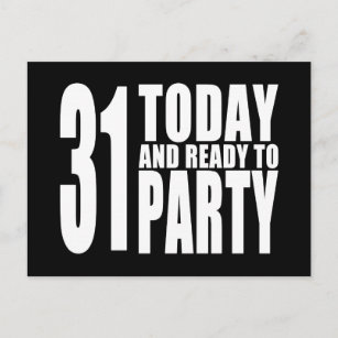 31st Birthday Invitations | Zazzle