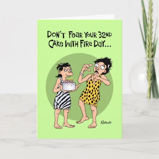 Funny 32nd Birthday Card | Zazzle.com