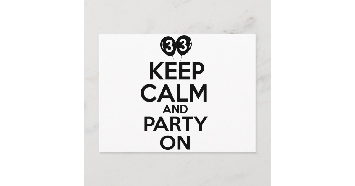 Funny 33 year old designs postcard | Zazzle
