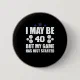 Funny 40th Birthday Baseball Fan 40 Year Old Birth Button | Zazzle