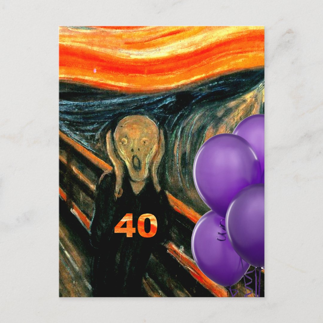 Funny 40th Birthday Postcard | Zazzle