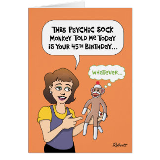 Funny 45th Birthday Cards - Greeting & Photo Cards | Zazzle