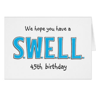 Funny 45th Birthday Cards | Zazzle