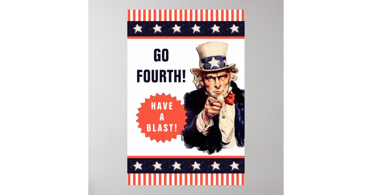 Funny 4th of July Poster | Zazzle