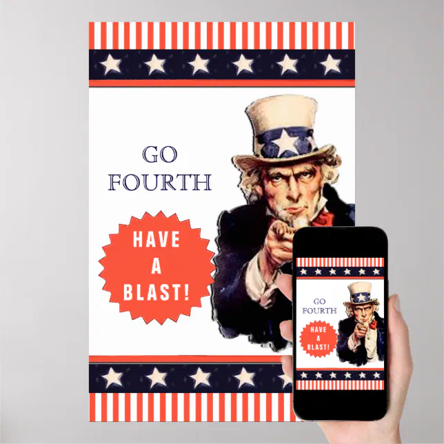 Funny 4th of July Poster | Zazzle