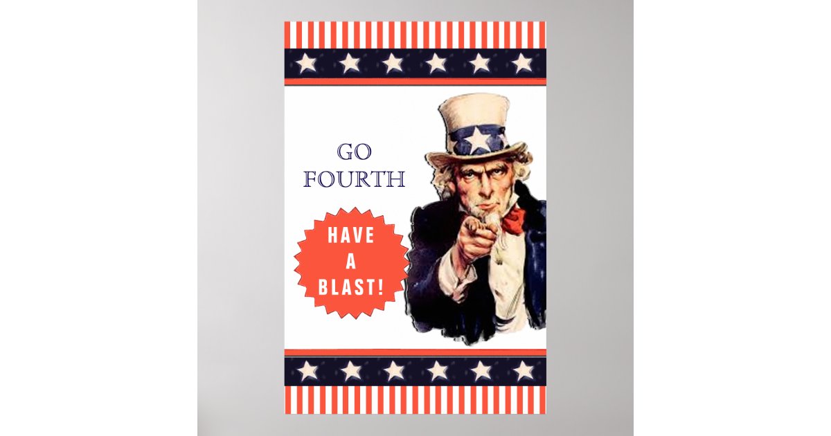 Funny 4th of July Poster | Zazzle