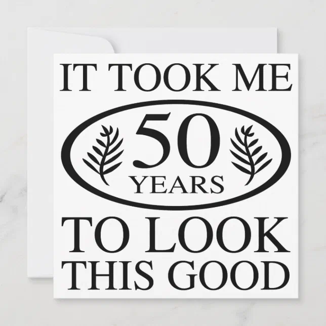 Funny 50th Birthday Card | Zazzle