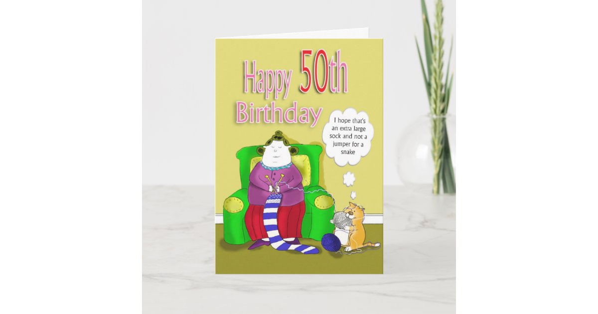 funny 50th Birthday Card | Zazzle