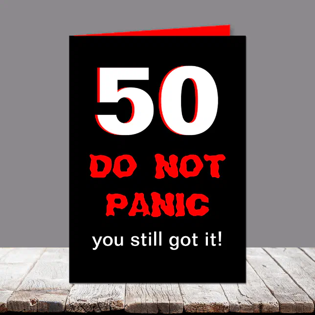 Funny 50th Birthday Card | Zazzle