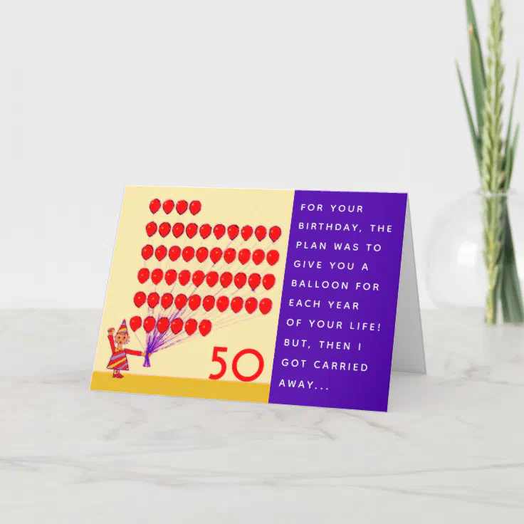 Funny 50th birthday card | Zazzle