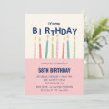 Funny 58th birthday invitations Humor Candle | Zazzle