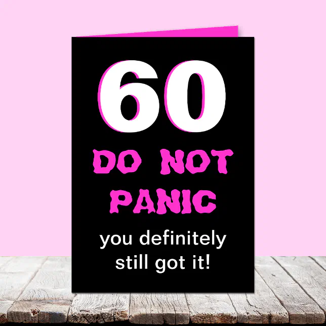 Funny 60th Birthday Card for Women | Zazzle