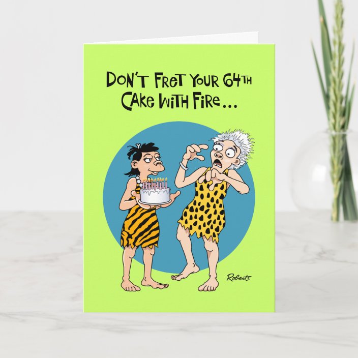 Funny 64th Birthday Card Zazzle Funny 64th Birthday Card Zazzle