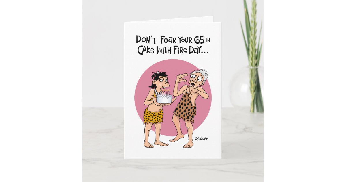 Funny 65th Birthday Card | Zazzle