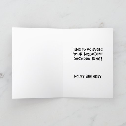 Funny 65th "Medicare Birthday" Card | Zazzle