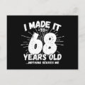 Funny 68th Birthday Quote Sarcastic 68 Year Old Postcard | Zazzle