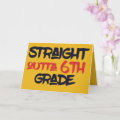 Funny 6th Grade School Graduation Congratulations Card | Zazzle