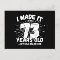 Funny 73rd Birthday Quote Sarcastic 73 Year Old Postcard | Zazzle