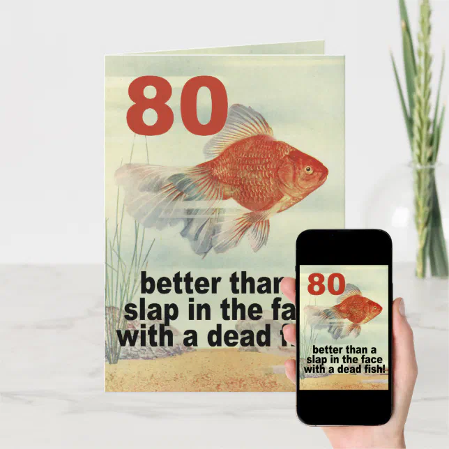 Funny 80th Birthday Card | Zazzle