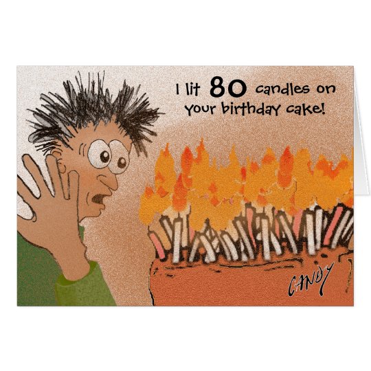 Funny 80th birthday card. card | Zazzle.com