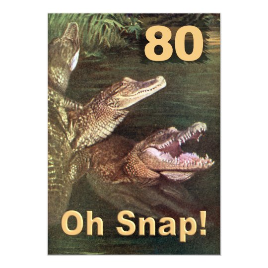 Funny 80th Birthday Party Invitations | Zazzle.com