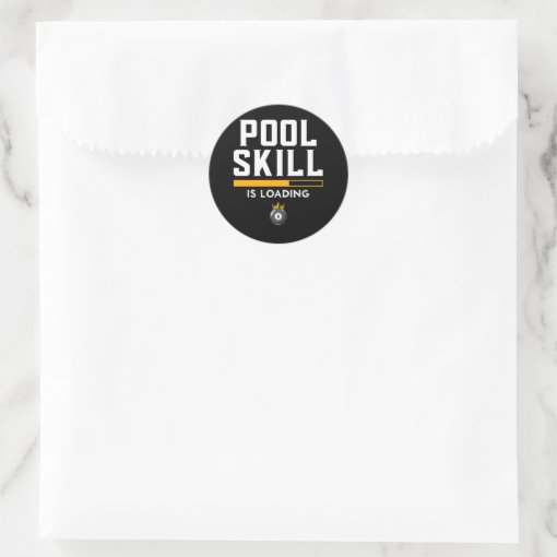 Funny 8 Ball Quote Sports Billiard Pool Classic Round Sticker | Zazzle