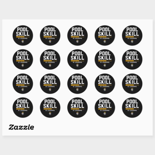 Funny 8 Ball Quote Sports Billiard Pool Classic Round Sticker | Zazzle