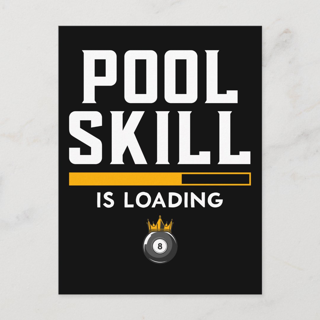 Funny 8 Ball Quote Sports Billiard Pool Postcard | Zazzle