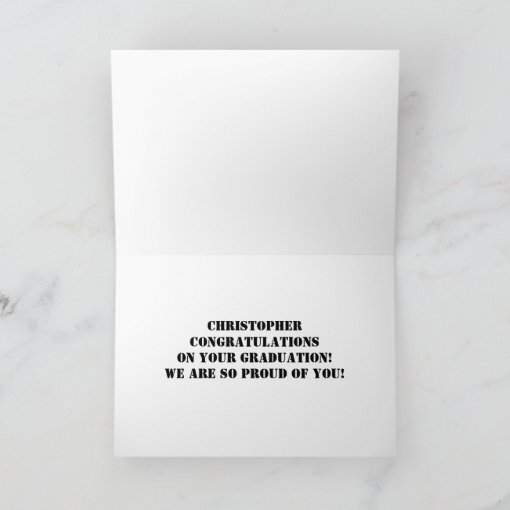 Funny 8th Grade Graduation Congratulations Blue Card | Zazzle