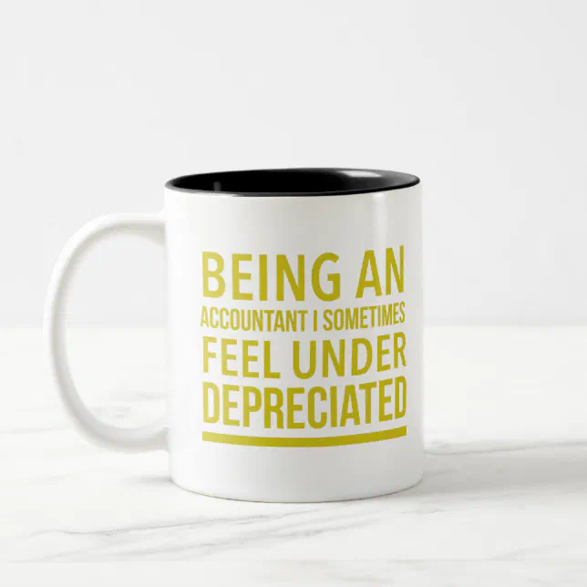 Funny Accountant Pun Two-Tone Coffee Mug | Zazzle