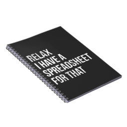 Funny Accountant Spreadsheet Joke Accounting Notebook | Zazzle