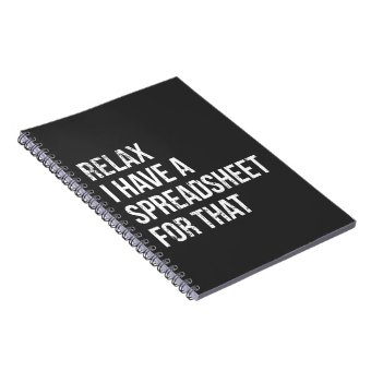 Funny Accountant Spreadsheet Joke Accounting Notebook | Zazzle