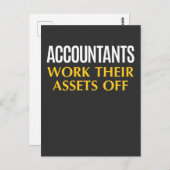 Funny Accountant work Asset Accounting Humor Postcard | Zazzle