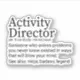Funny Activity Director Definition Sticker | Zazzle
