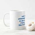 Funny ADD ADHD Quote - Blue Print Coffee Mug | Zazzle