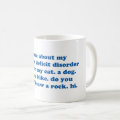 Funny ADD ADHD Quote - Blue Print Coffee Mug | Zazzle