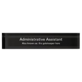 Funny Administrative Assistant Desk Name Plate | Zazzle