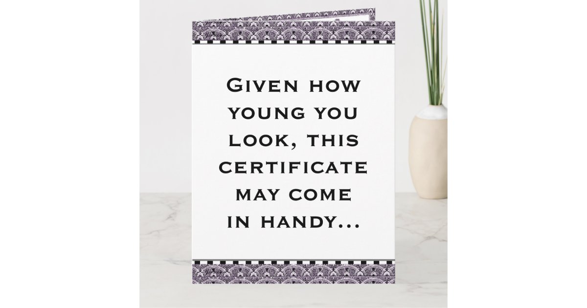 funny adult birthday card | Zazzle.com