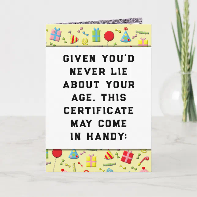 Funny Adult Birthday Card | Zazzle