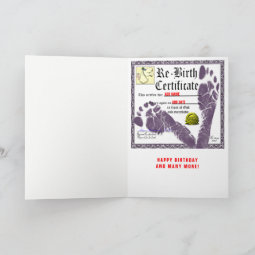 Funny Adult Birthday Certificate Card | Zazzle