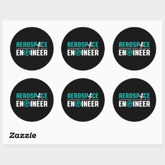 Funny Aerospace Engineering It's Rocket Science Classic Round Sticker ...
