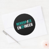 Funny Aerospace Engineering It's Rocket Science Classic Round Sticker ...