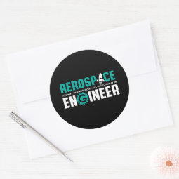 Funny Aerospace Engineering It's Rocket Science Classic Round Sticker ...