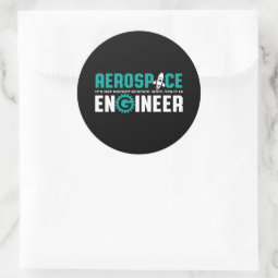 Funny Aerospace Engineering It's Rocket Science Classic Round Sticker ...